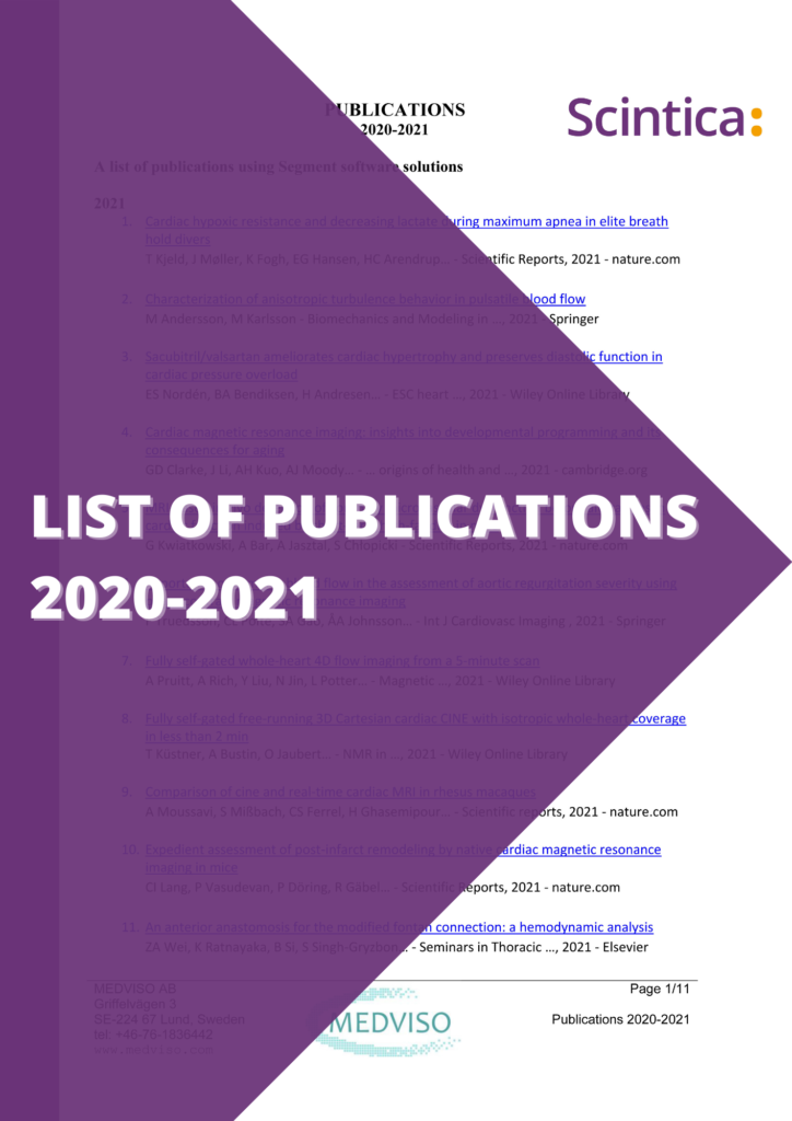 Medviso List of publication 2020-2021 - Scintica