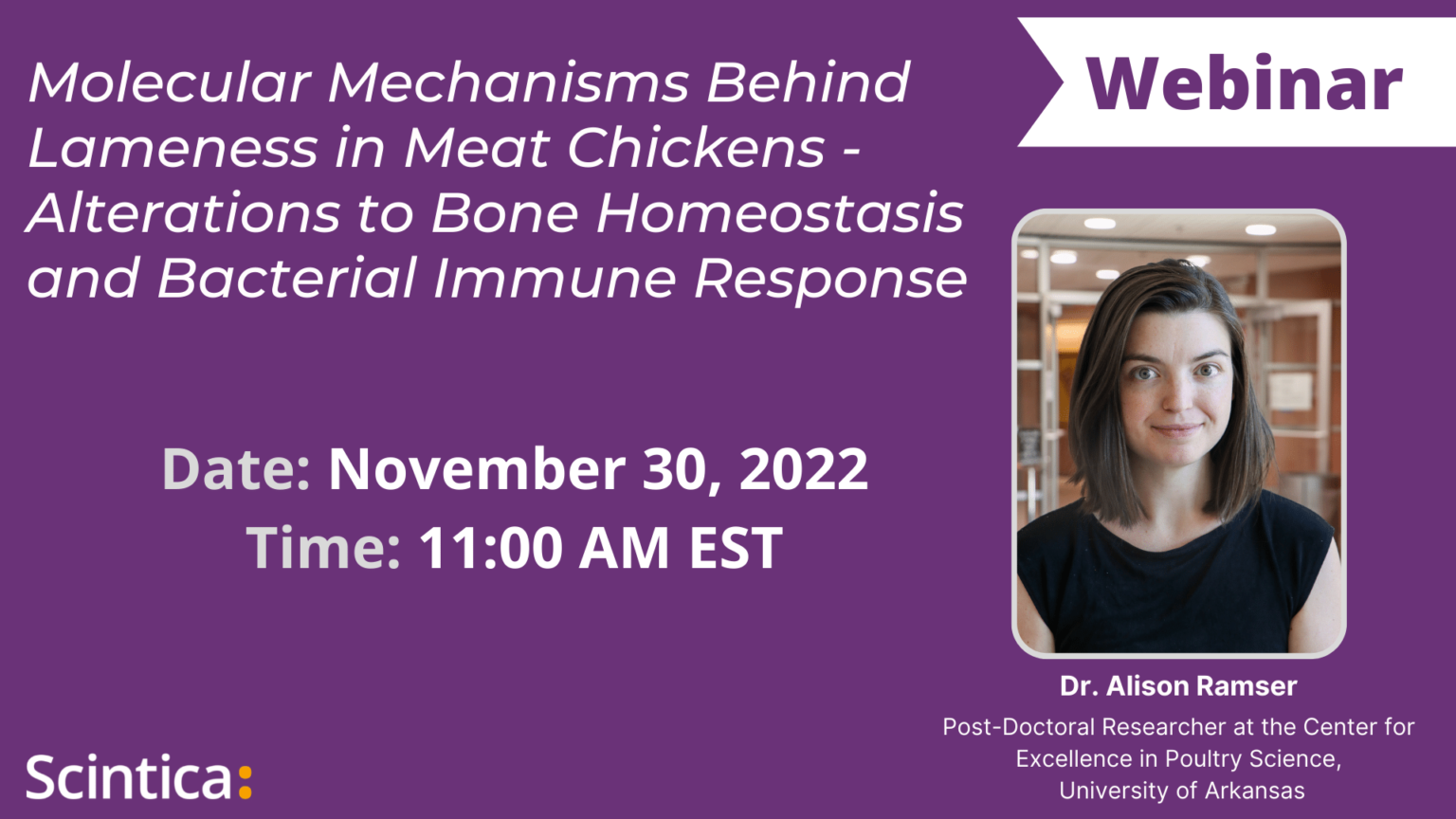 Dr. Alison Ramser Webinar Cover - Scintica