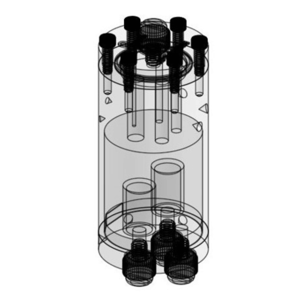 Isometric view of CAD NEMA NU 4-2008 Phantom - Scintica